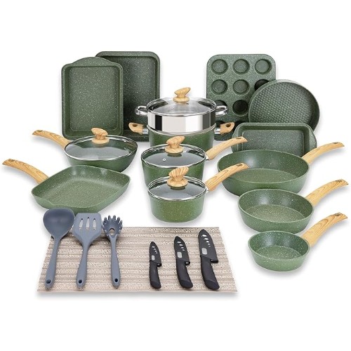 Natural Elements Cookware Website: Premium Woodstone Sets